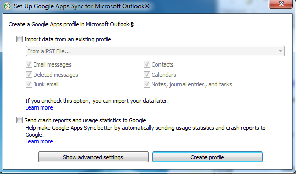 Microsoft Outlook for Windows [GWSMO] | Messaging & Collaboration Service